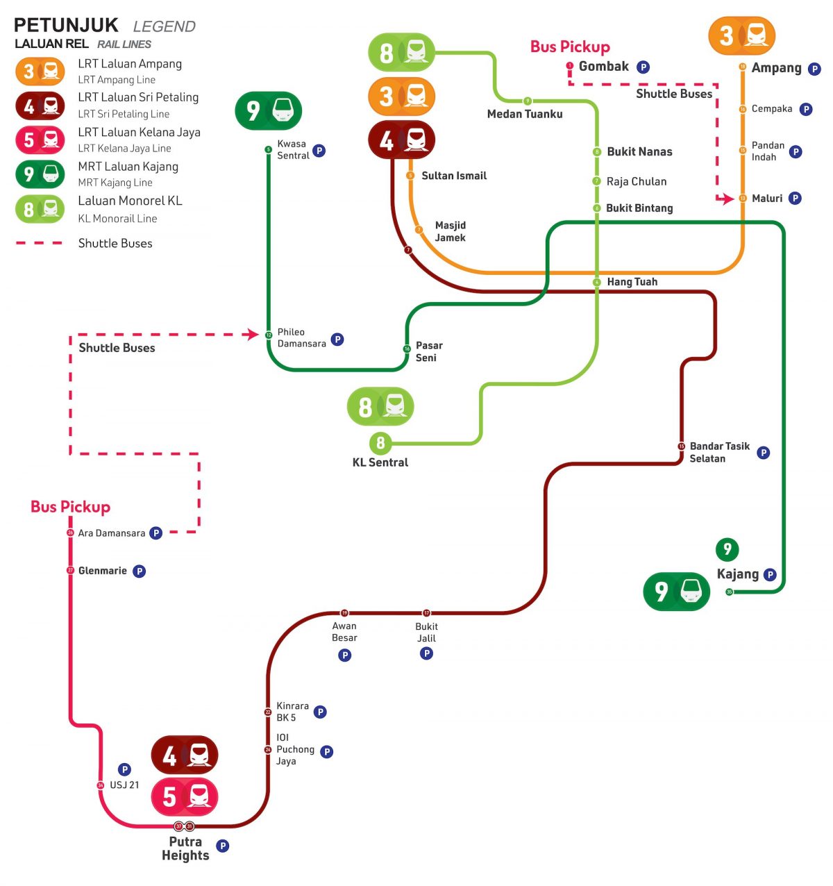 LRT 停运: KLSCM 马拉松活动将提供免费巴士载送服务 Prasarana-Map-SCKLM-2022-fb - Paul Tan 汽车资讯网