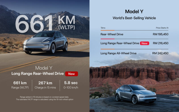 Tesla Model Y Long Range RWD 正式来马, 续航里程达661公里, 250kW DC快充, 5.6秒破百, 售价21 ...