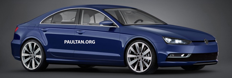 Volkswagen Golf CC rendered, to surface in 2015