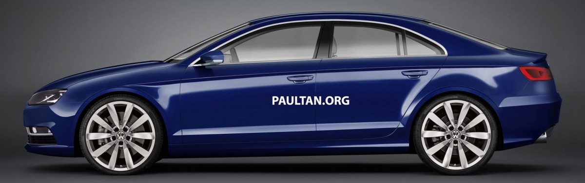 Volkswagen Golf CC rendered, to surface in 2015