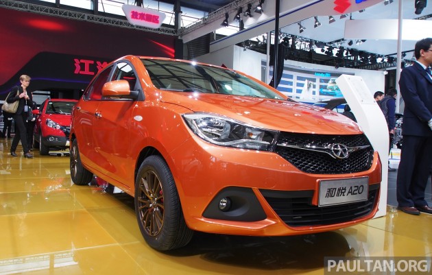 Shanghai 2013: JAC HeYue A20 sedan rolls in