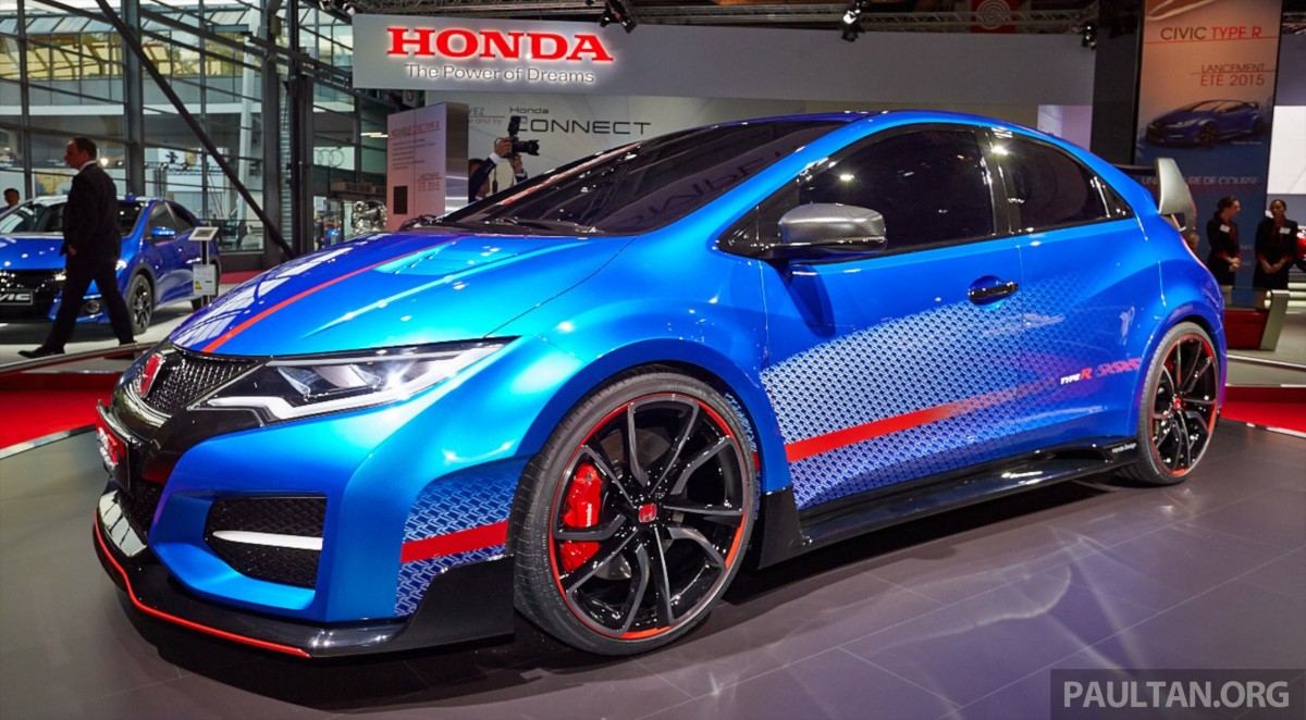 Honda Civic Type R Concept: live pictures from the Paris stand!
