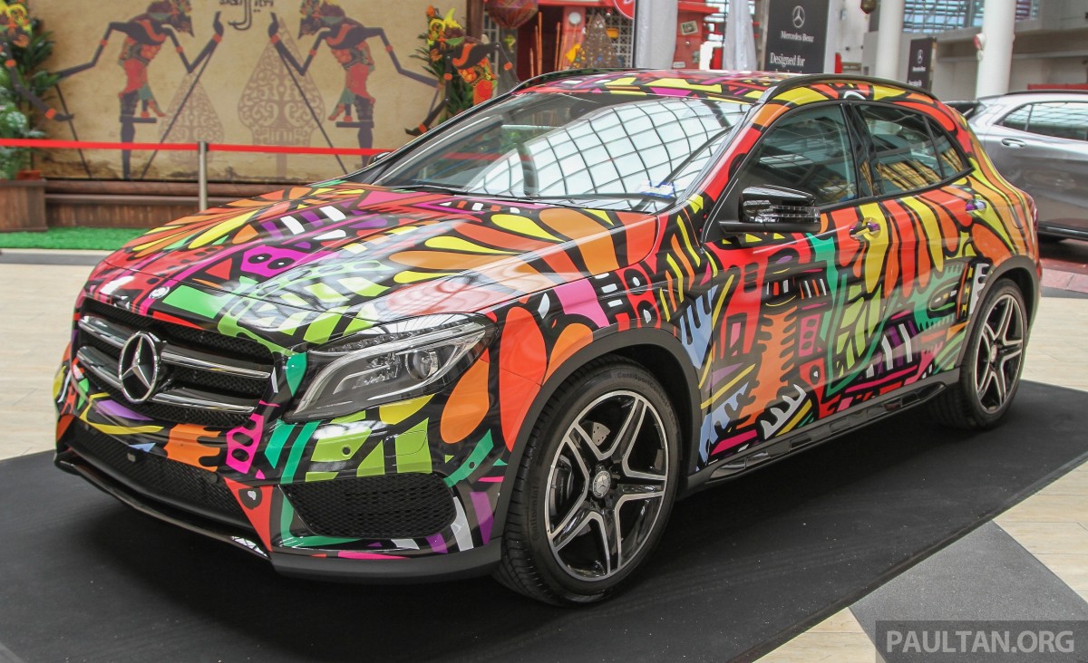 Mercedes-Benz Urban Hunting - A, CLA, GLA art cars - paultan.org