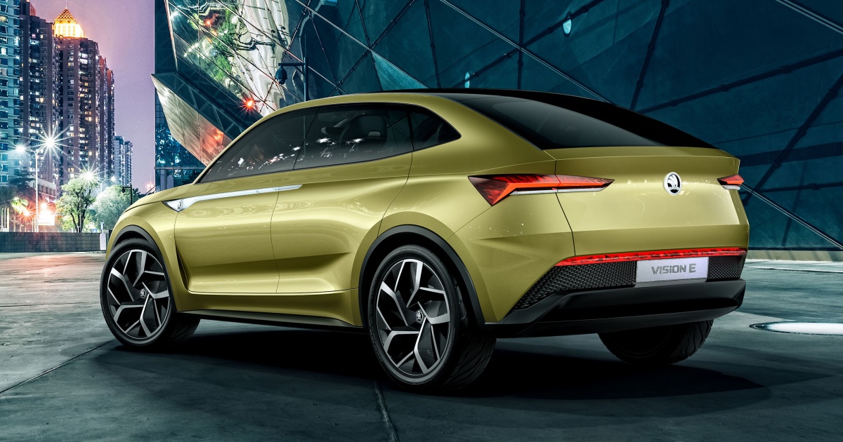 Skoda Vision-E concept revealed - up to 500 km range - paultan.org