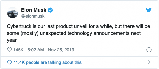 Elon Musk Cybertruck Tweet - Paul Tan's Automotive News