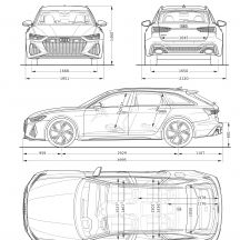 2020 Audi RS6 Avant Sketch, Technical Infograph - Paul Tan's Automotive ...