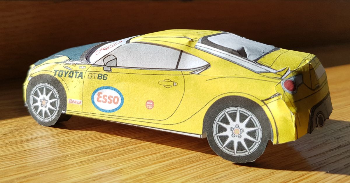Toyota GT86 paper model-2 - Paul Tan's Automotive News