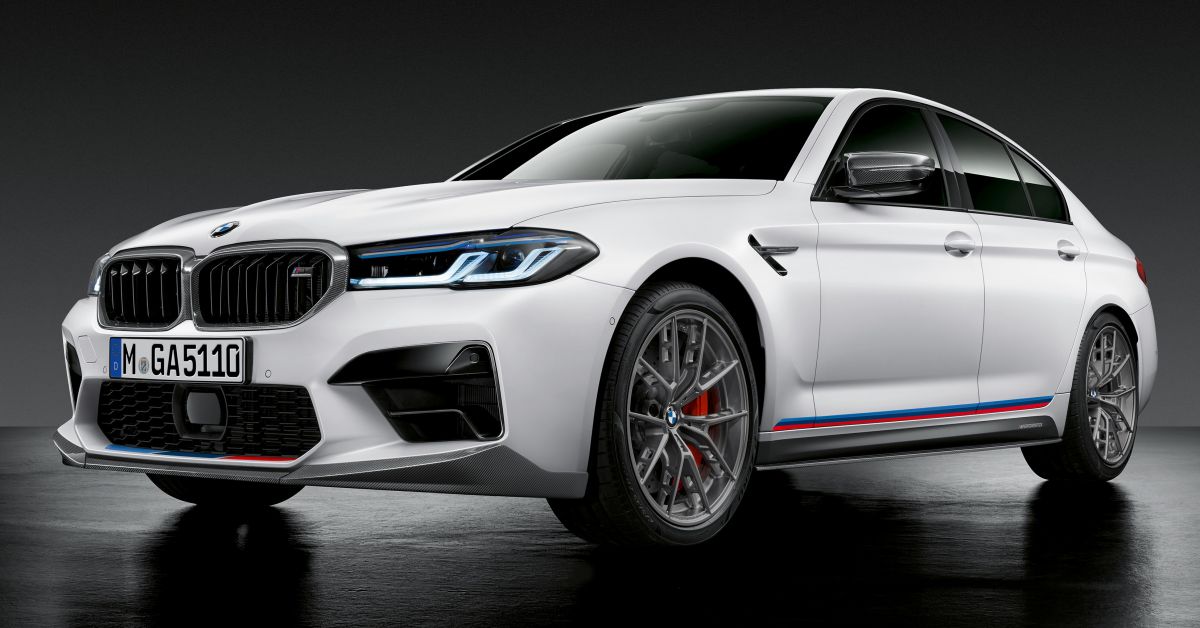 BMW M5 LCI F90 - pilihan aksesori M Performance - paultan.org
