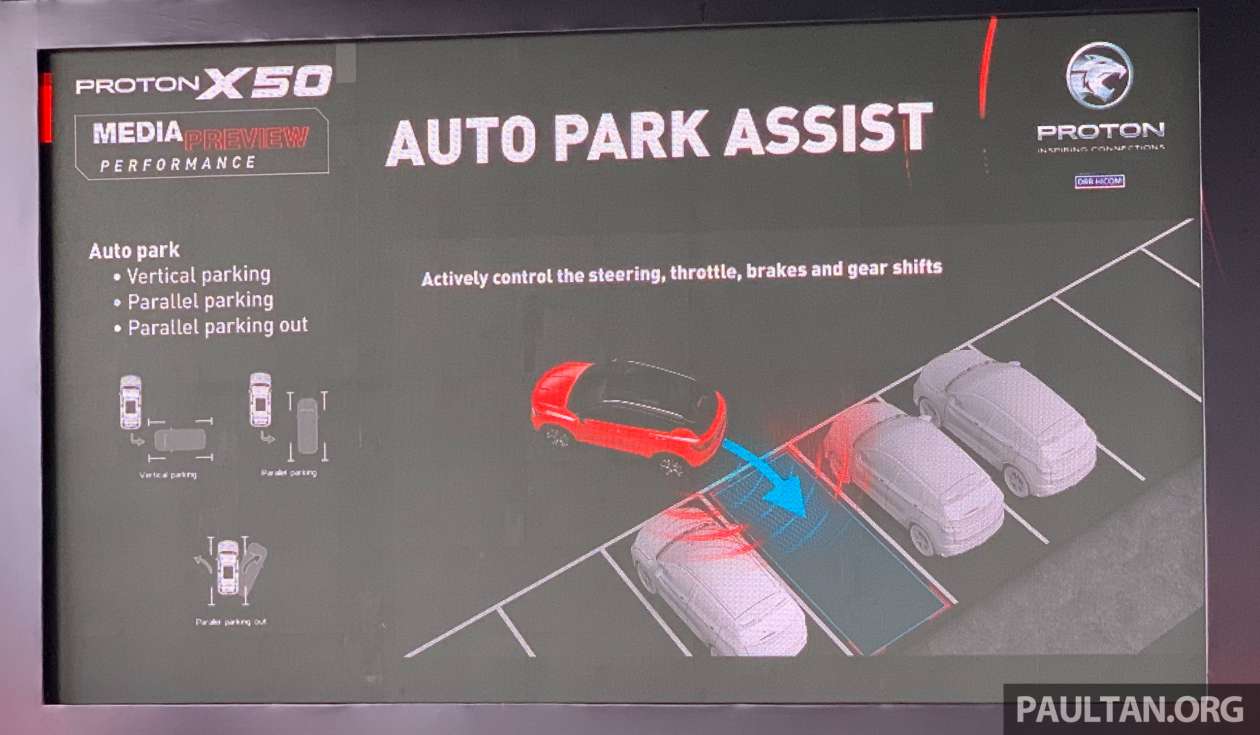 Proton X50 dilengkapi Bantuan Parkir Auto - untuk parkir kenderaan ...