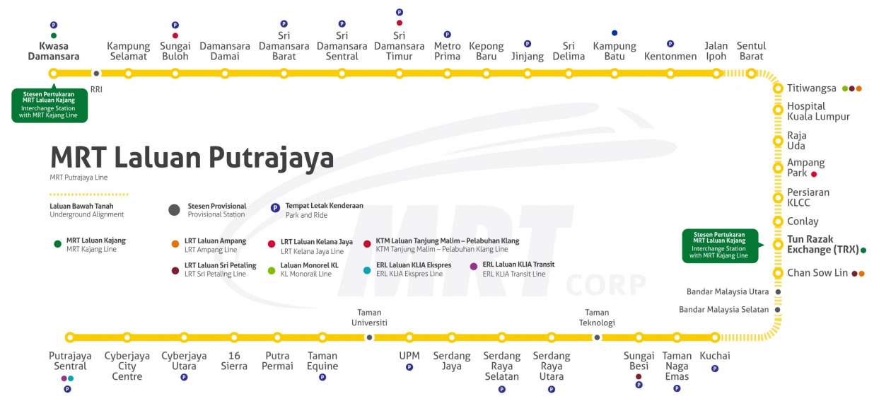 MRT Putrajaya Line Phase 2 will be fully operational in March 2023 ...