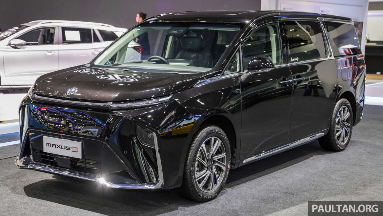 Bangkok 2023: MG Maxus 9 - 3-row MPV with 90 kWh battery, 540 km EV ...