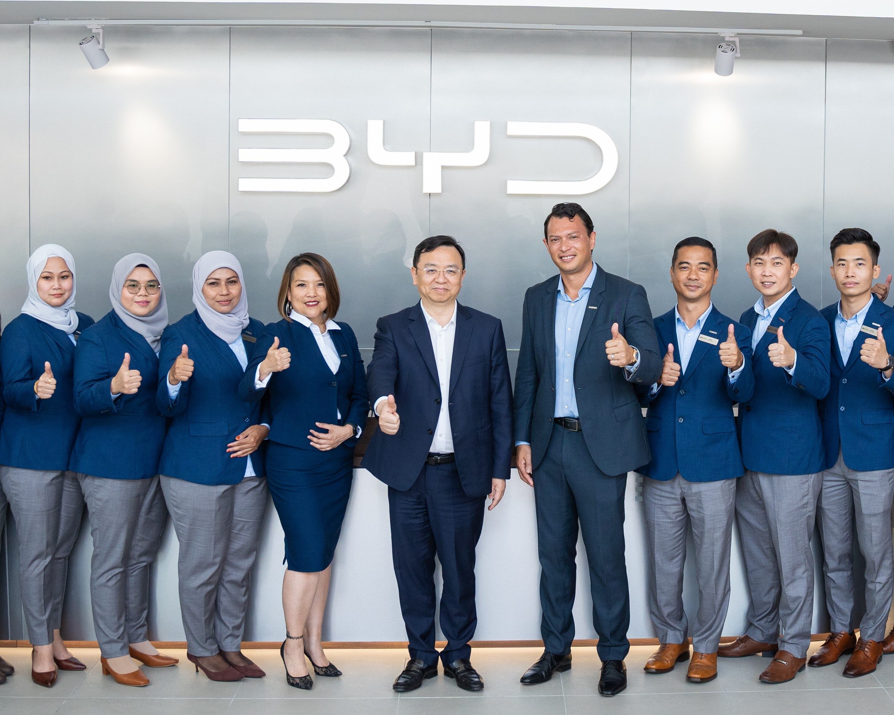 BYD Founder and Chairman Wang Chuanfu and SISMA Auto MD Syed Khalil ...