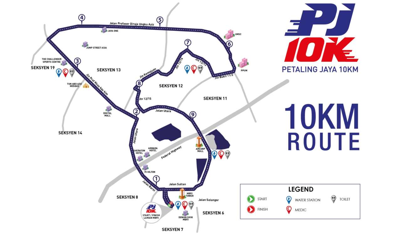 PJ10K 10km Route - Paul Tan's Automotive News