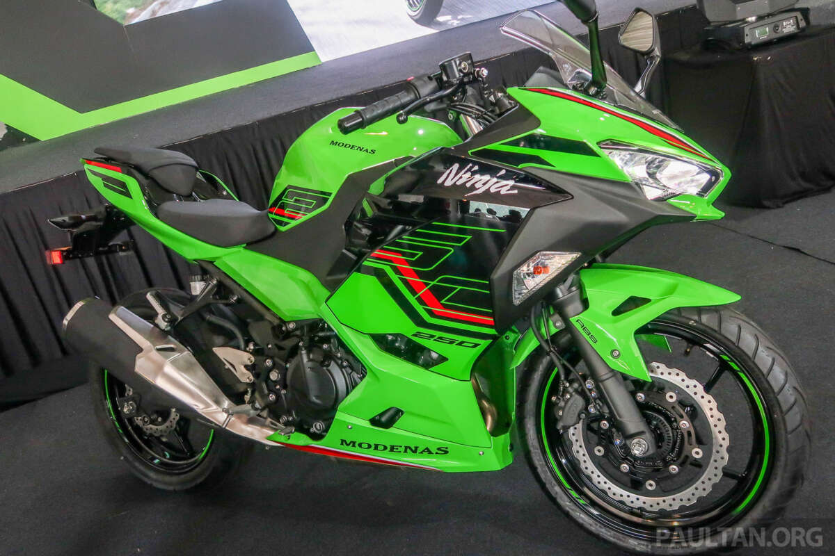 Modenas Ninja 250 ABS ditawarkan dalam warna hijau - paultan.org