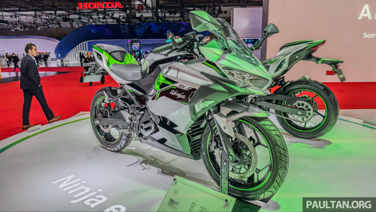 2024 Kawasaki Ninja e-1 e-bike at Japan Mobility Show - paultan.org