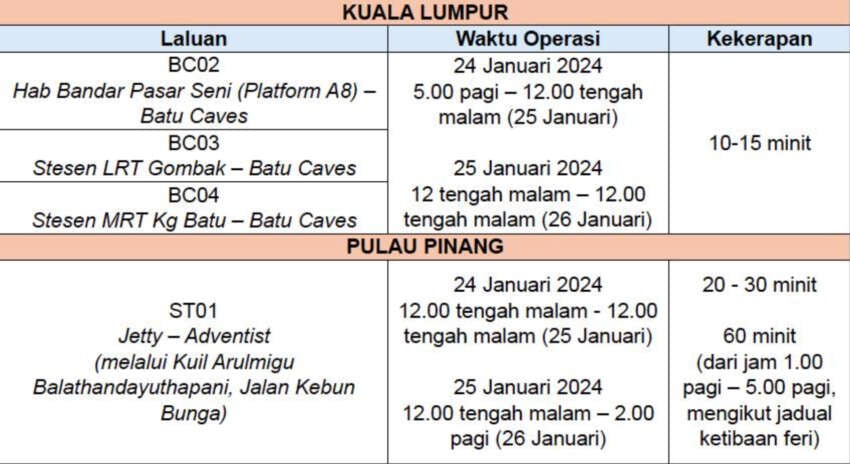 Rapid Bus tawar perkhidmatan bas perantara percuma di Penang, Batu ...