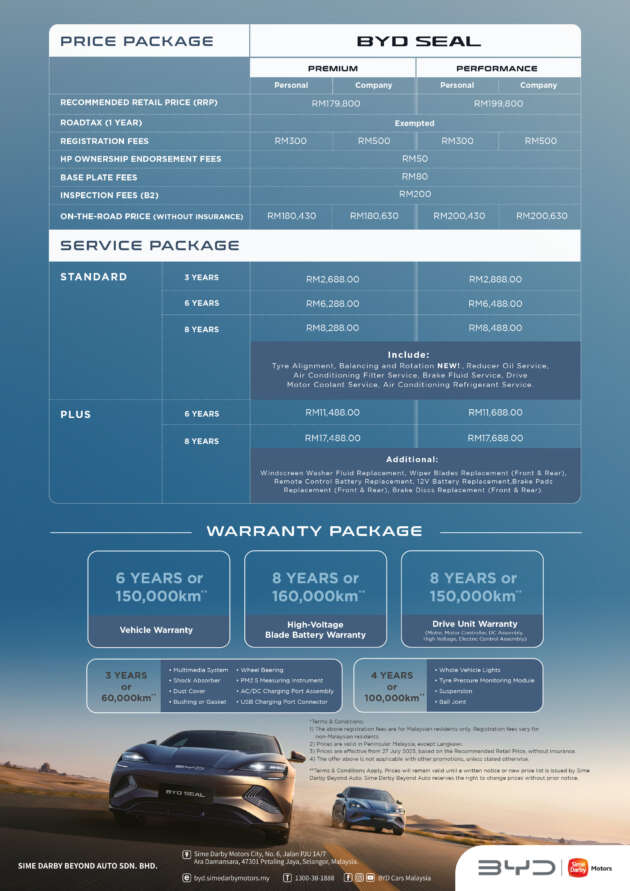 BYD Seal Brochure_Price & Warranty & Service Package - Paul Tan's ...