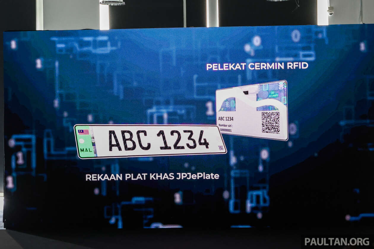 JPJePlate untuk EV dilancarkan — Rekaan ikut format Euro dengan bendera ...