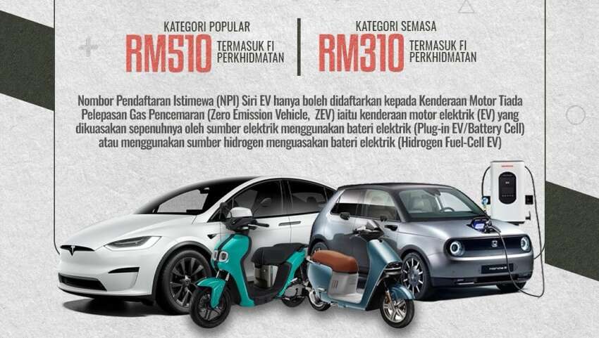 Remainder of EV special number plates now available – from RM310 each ...