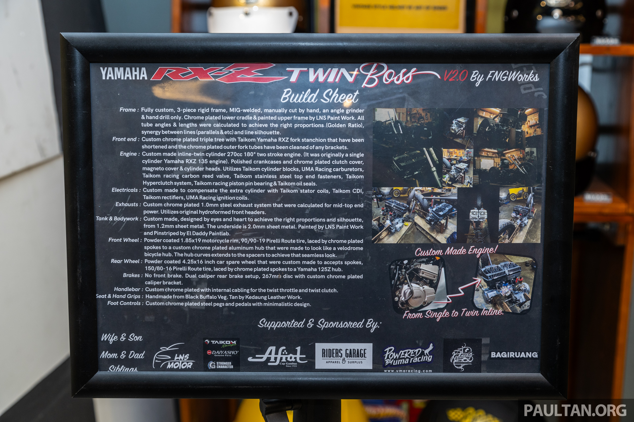 Yamaha RXZ Twinboss V2-50 BM - Paul Tan's Automotive News