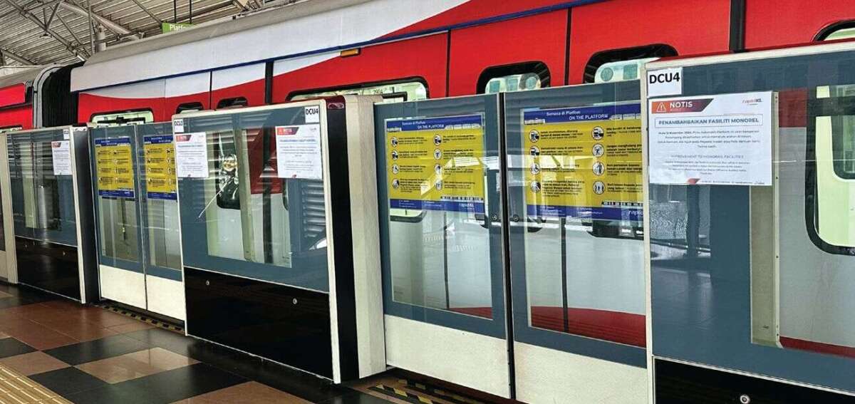 Stesen LRT bakal dipasang Smart CCTV dan pintu skrin platform demi ...