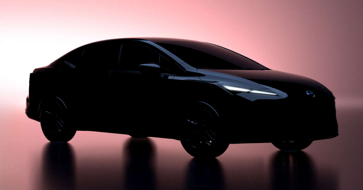 2025 Nissan Almera facelift teased – 2nd revision gets new front end ...