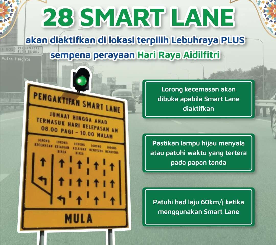 28 Smart Lane diaktifkan di Lebuhraya Utara-Selatan sempena Hari Raya ...