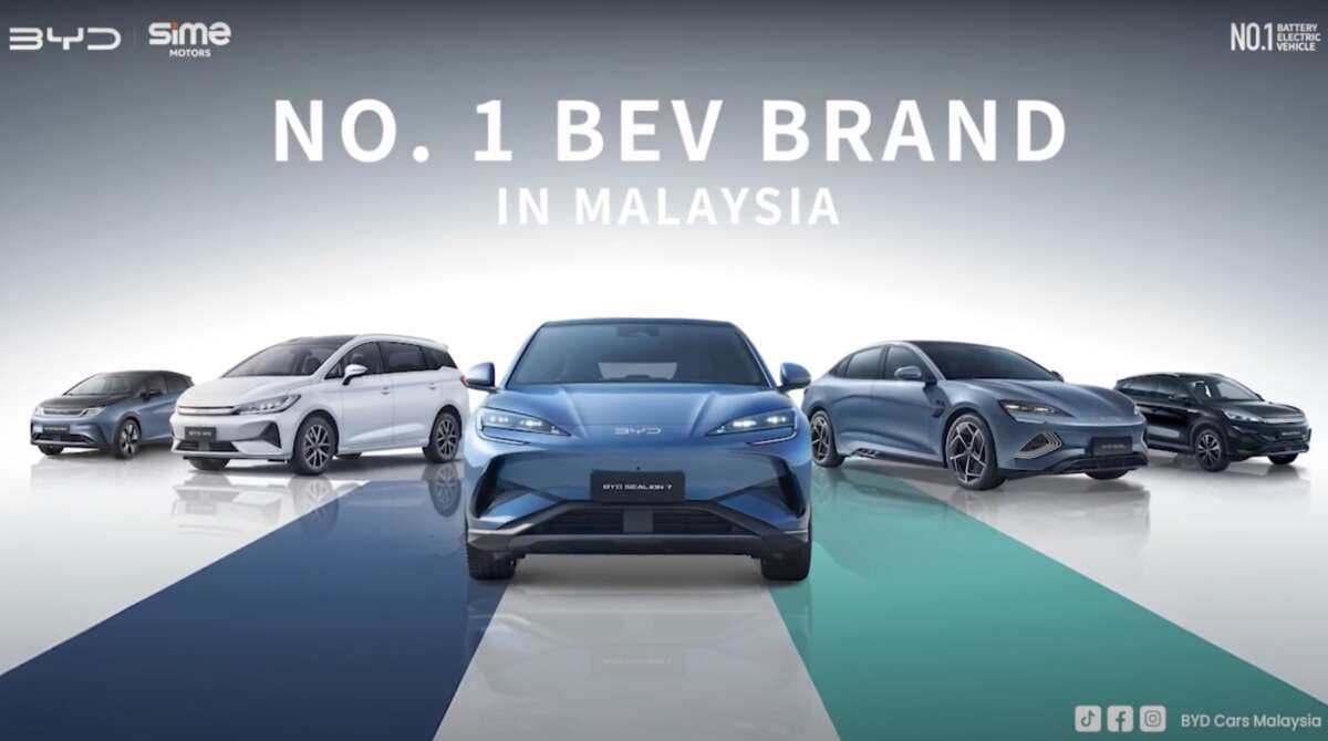 BYD maintains top EV brand status in Malaysia for 3 consecutive years ...
