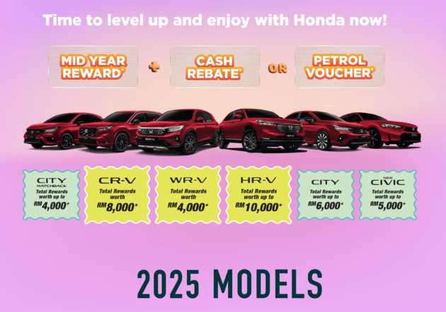 Honda Malaysia June 2025 promo – HR-V up to RM10k off, CR-V RM8k, City ...
