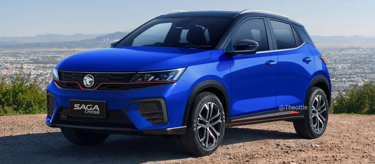 Proton Saga Cross imagined - Ativa/WR-V/Tiggo Cross-rivalling SUV part ...