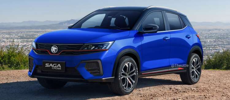 Proton Saga Cross imagined - Ativa/WR-V/Tiggo Cross-rivalling SUV part ...