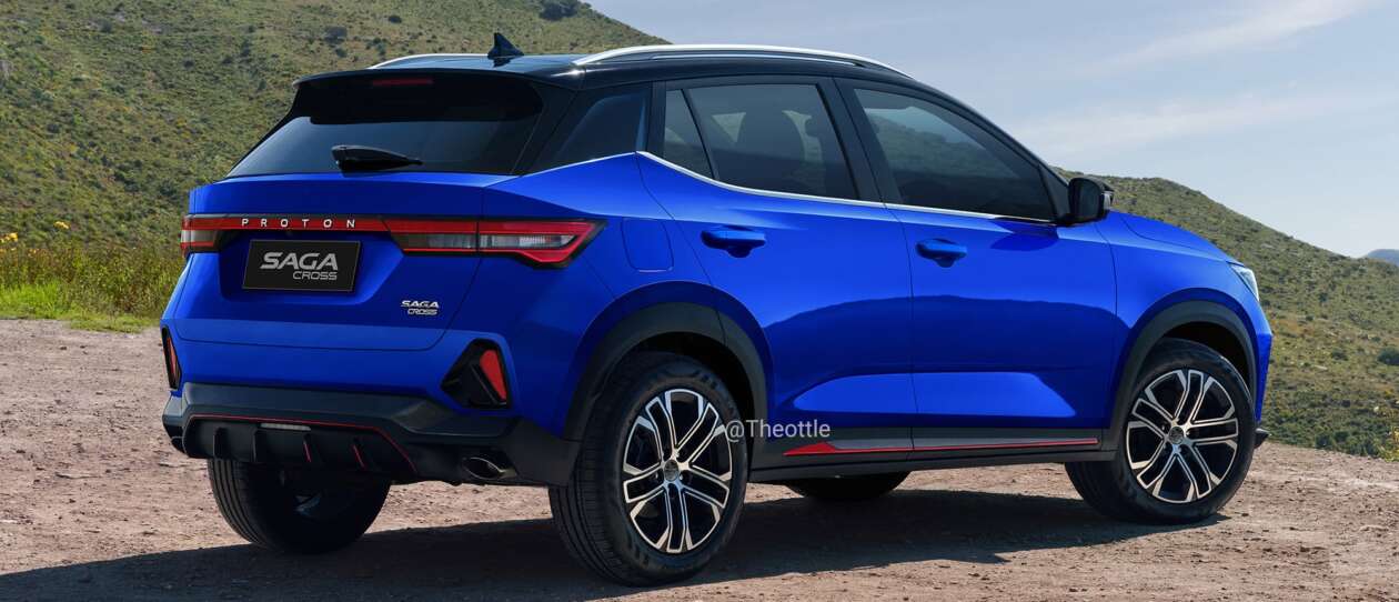 Proton Saga Cross imagined - Ativa/WR-V/Tiggo Cross-rivalling SUV part ...