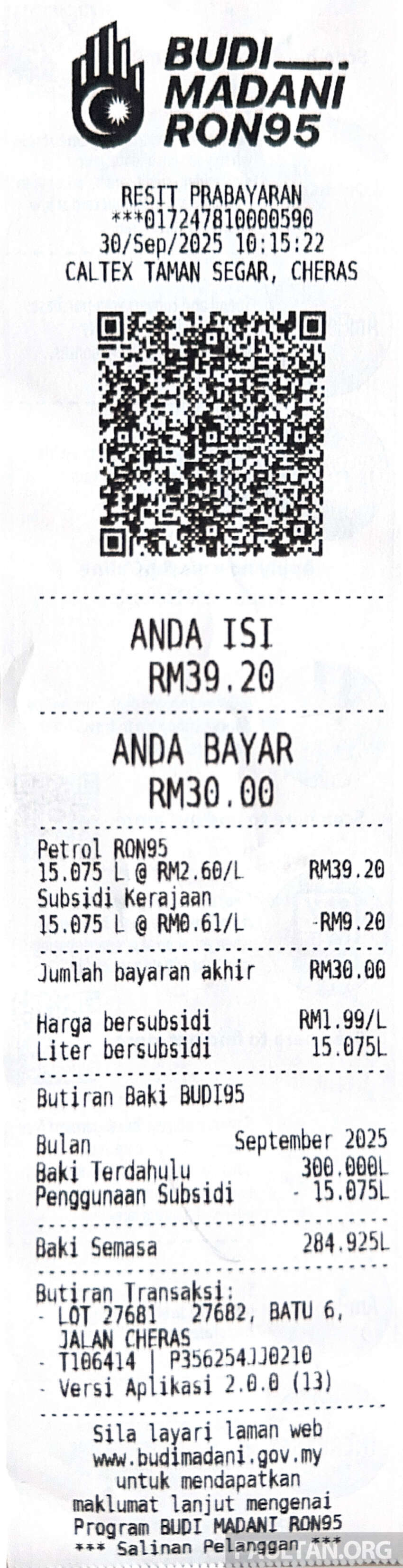 Budi95 programme-Caltex-3 - Paul Tan's Automotive News
