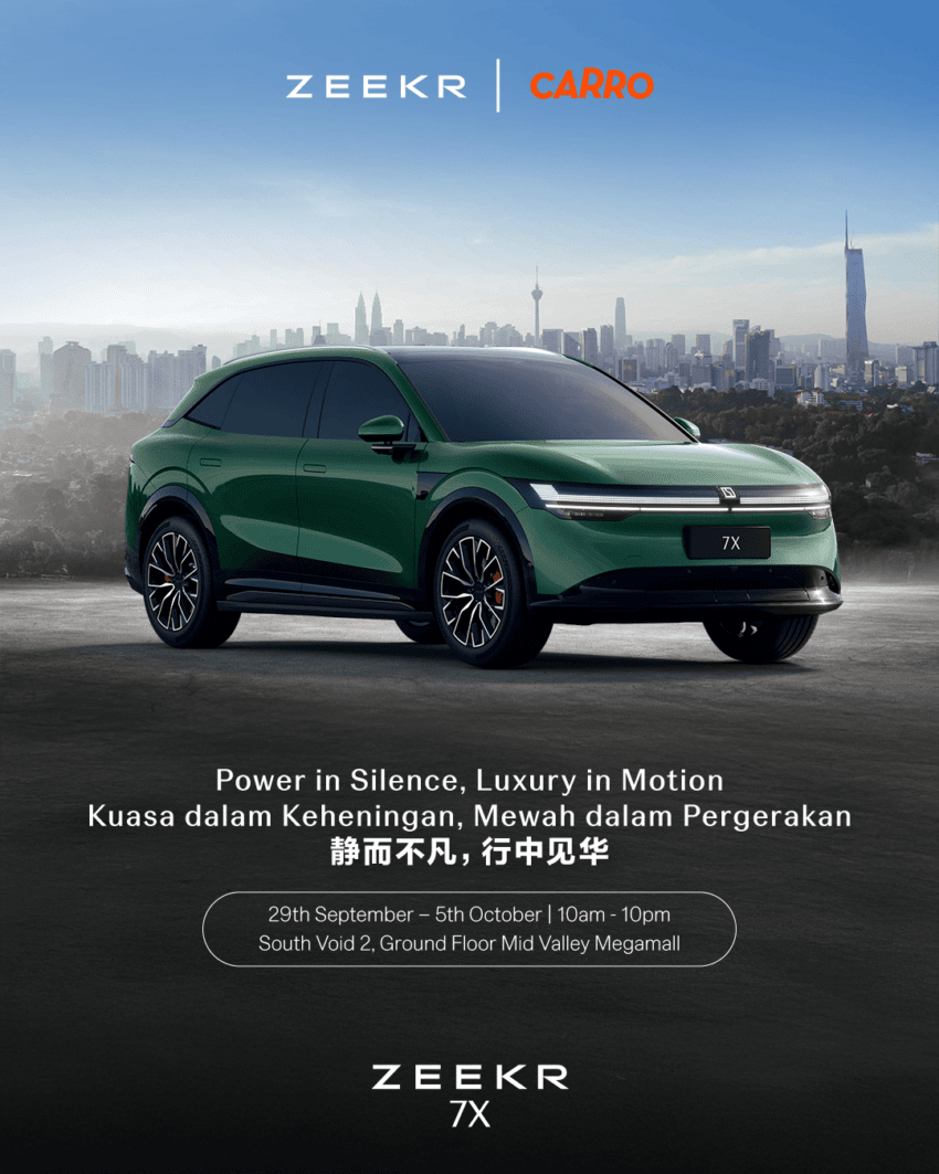 Experience the Zeekr 7X in person at Zeekr Carro's roadshow - Mid ...