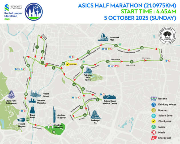 KL Standard Chartered Marathon 2025 – many roads in city centre, DUKE ...