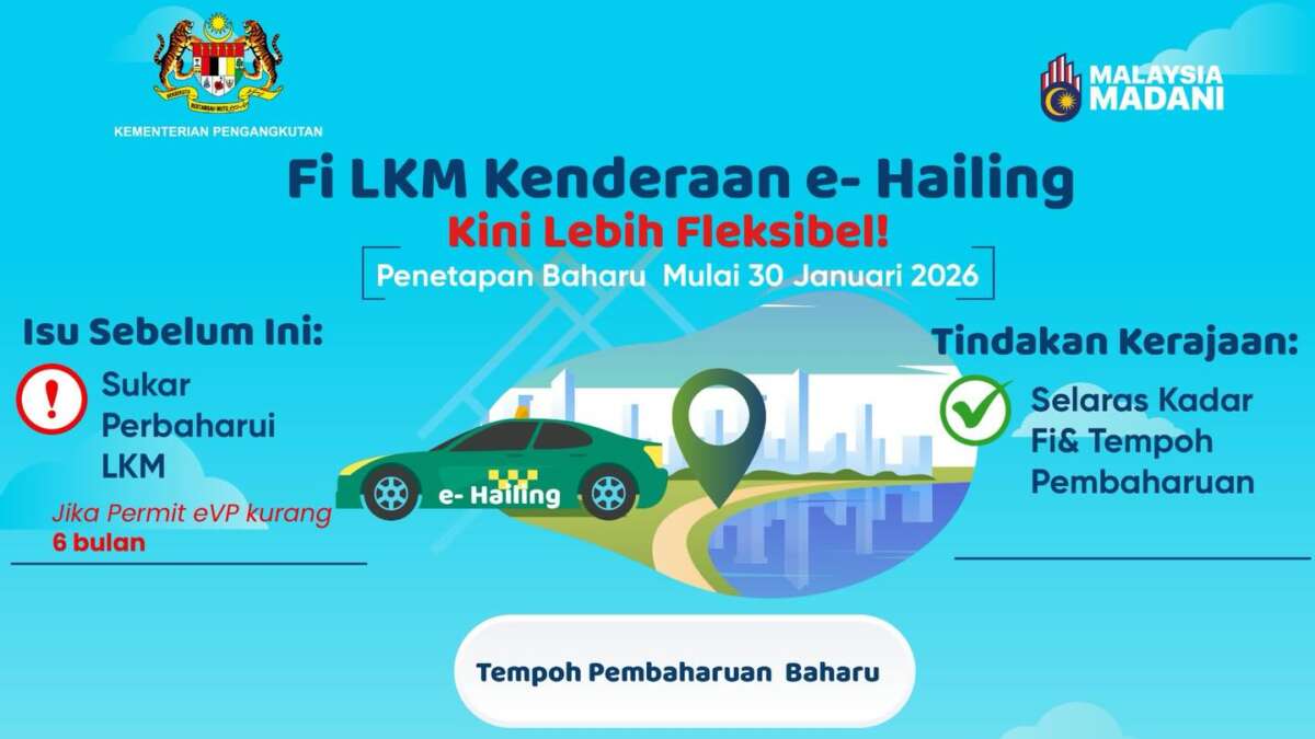 E-hailing road tax can now be renewed for