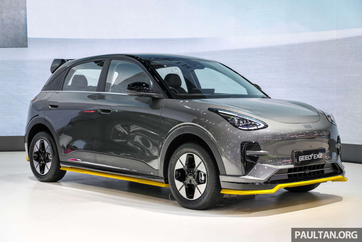 Geely EX2 bodykit shown in Thailand - the Proton eMas 5 EV twin gets ...