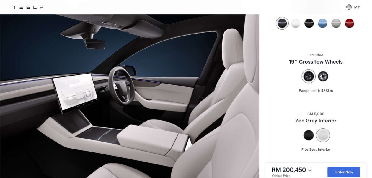 Tesla Model Y Juniper drops white interior option, now with Zen Grey ...