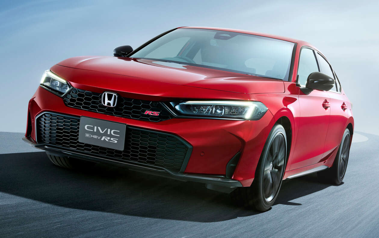 Honda Civic e:HEV hatch gains RS with Prelude-style S+ Shift in Japan ...