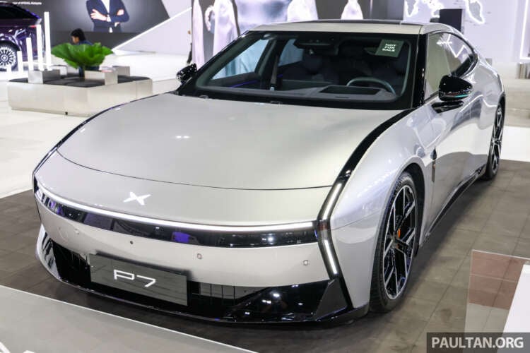 Xpeng P7 currently on display in Malaysia at KLIMS – big EV sedan with ...