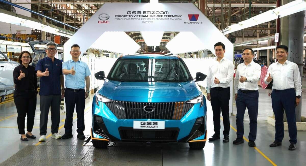 Tan Chong eksport GAC GS3 Emzoom pemanduan sebelah-kiri ke Vietnam ...