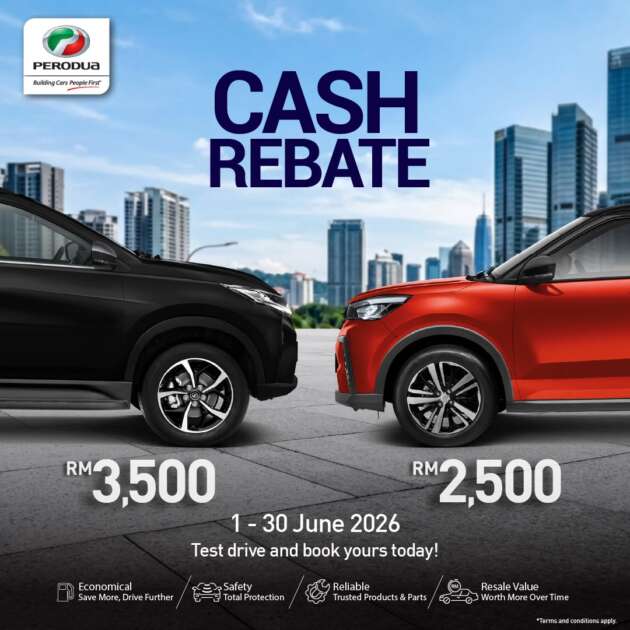 Perodua June 2026 promo - RM3,500 discount for Aruz, RM2,500 rebate for ...
