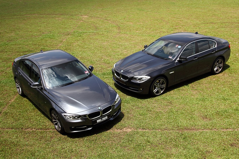BMW F30 and F10: side by side visual comparison - paultan.org